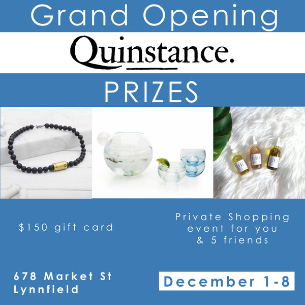 Grand Opening Raffle! – Quinstance